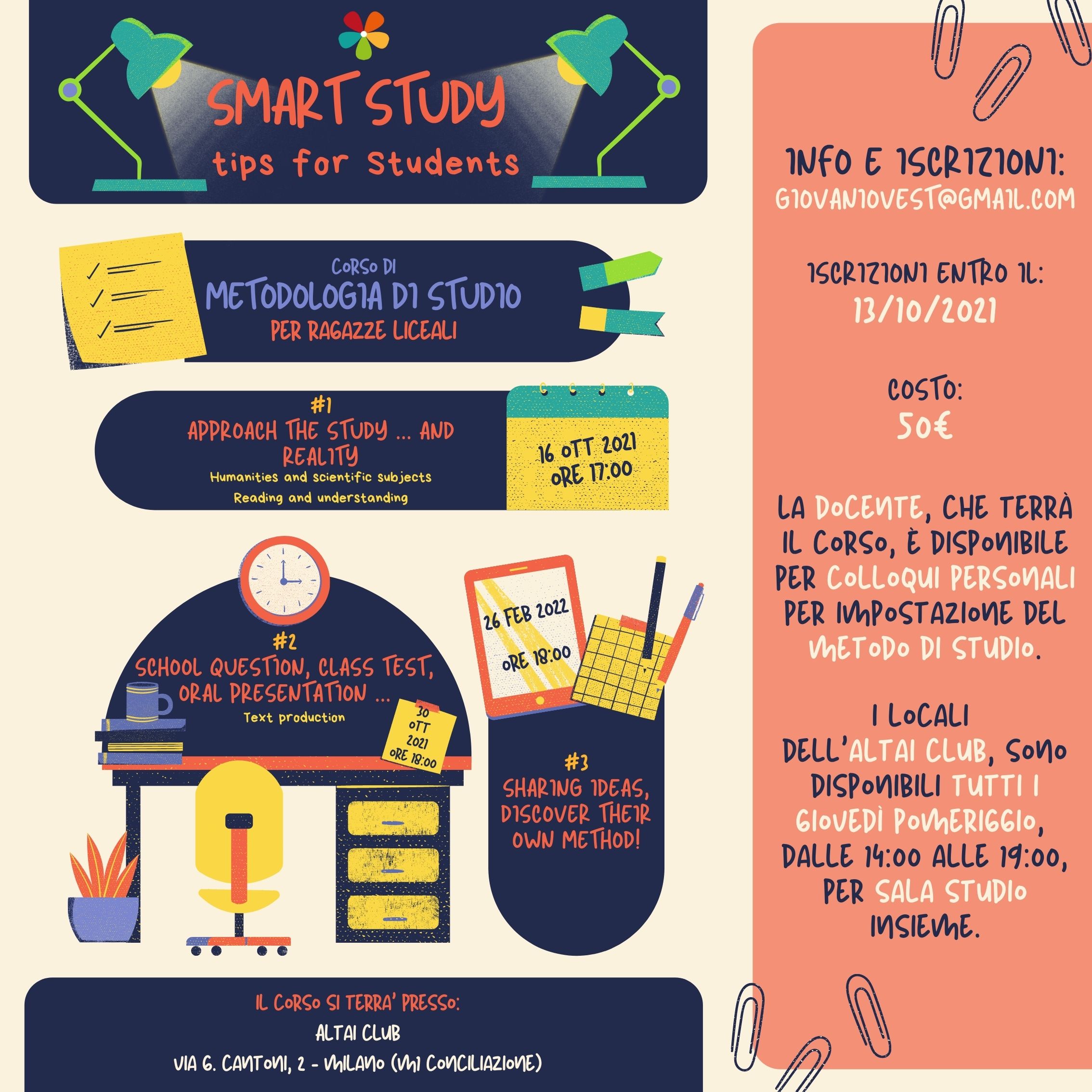 Associazione Tandem - SMART STUDY - tips for students